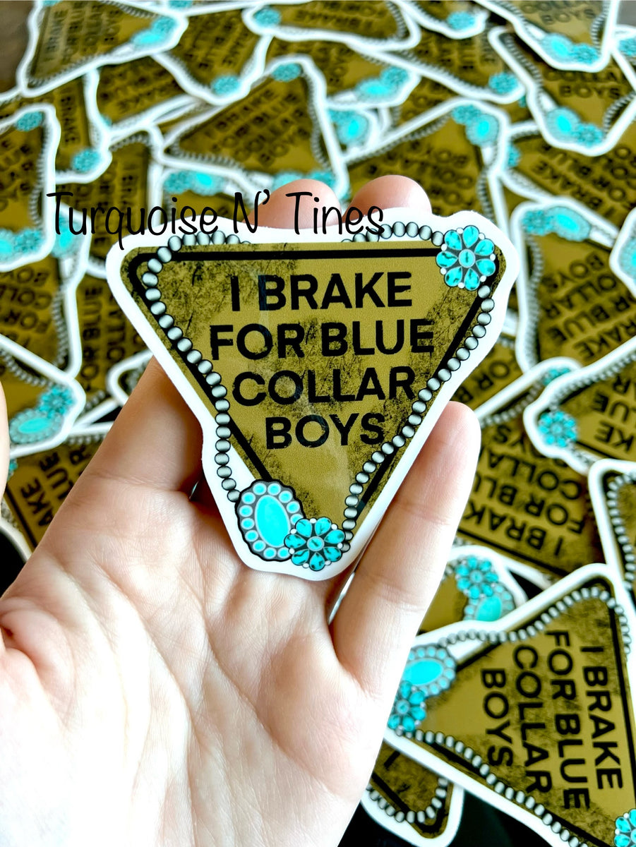 Blue Collar Sticker – Turquoise N' Tines